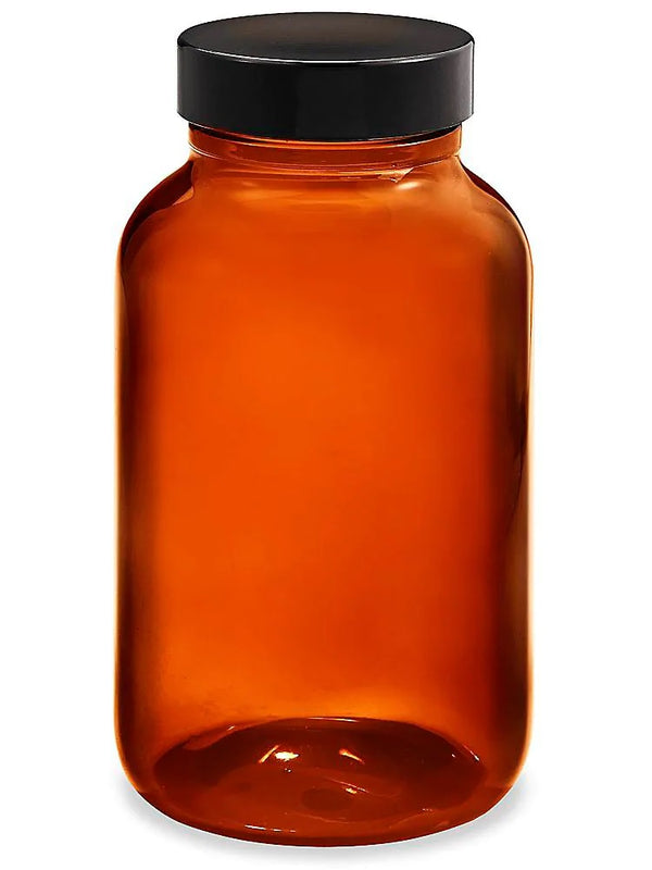 FRASCO DE VIDRIO ÁMBAR BOCA ANCHA – VERAVITRUM material para laboratorios