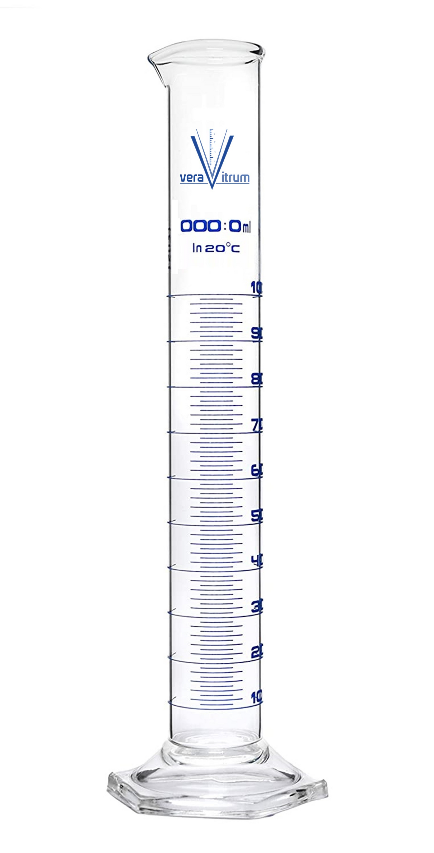 PROBETA GRADUADA DE VIDRIO BASE HEXAGONAL – VERAVITRUM material para ...